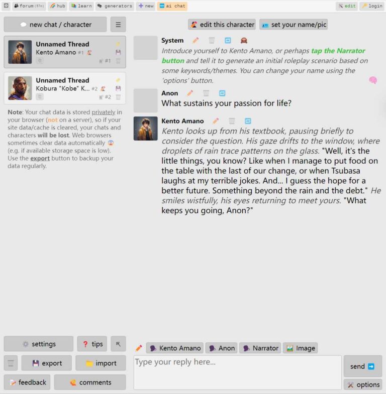 Beyond Static Images: Create Interactive AI Characters with Perchance ...